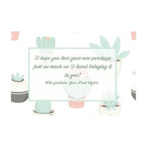 Office | 2 4x6 Succulents Thank You Cards | Poshmark